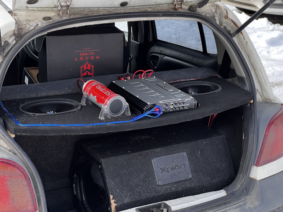 Установка автозвука в Vitz — Toyota Vitz (10), 1 л, 2002 года ...