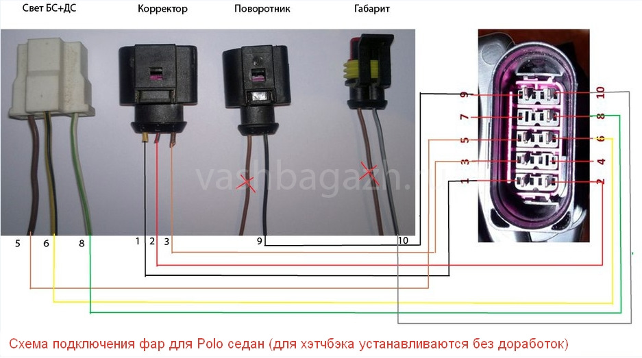 Подключение поворотника в птф salman! — Volkswagen Polo Sedan, 1,6 л ...