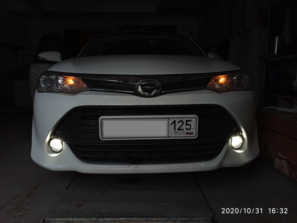 Установка противотуманных фар (ПТФ) на Fielder 164 (+замена гитары ...