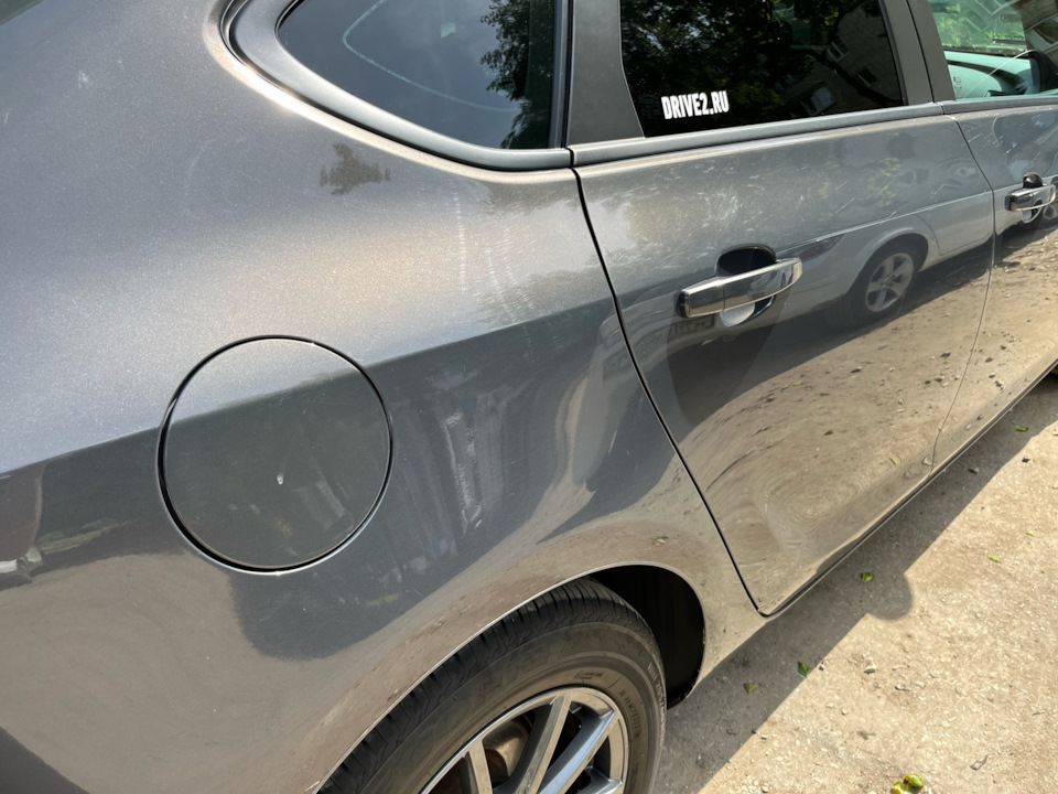 Удаление вкраплений бетона с лкп — Opel Astra J, 1,6 л, 2013 года ...