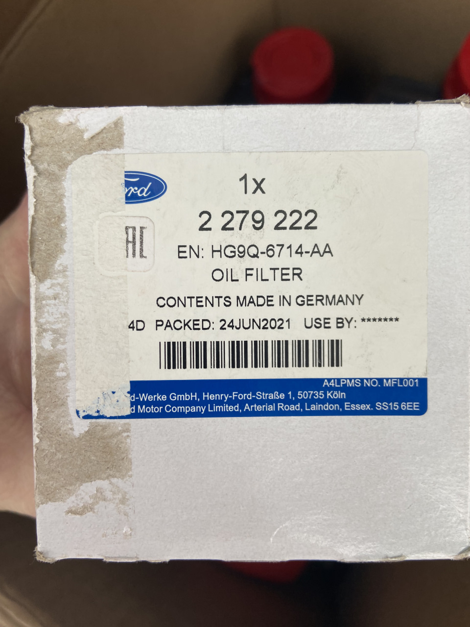 2279222 Фильтр масляный Ford | Запчасти на DRIVE2