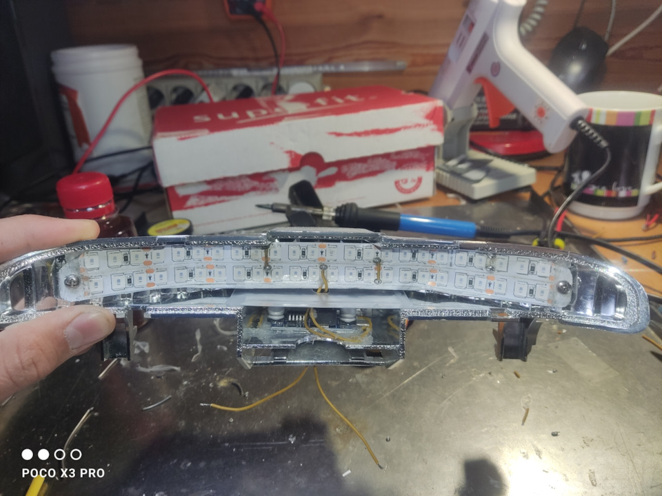 Диодный верхний стоп. — Honda Accord (7G), 2,4 л, 2007 года ...