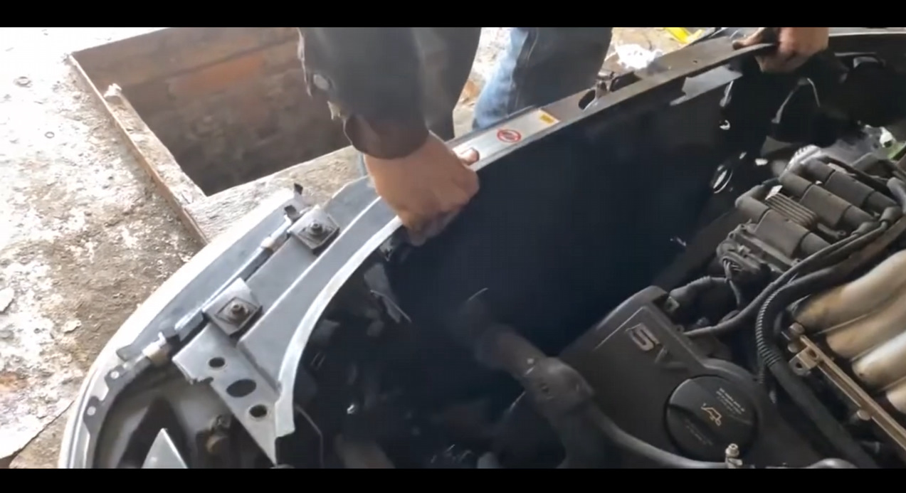 Кастомный крепеж для защиты картера двигателя — Audi A6 (C5), 2,4 л ...