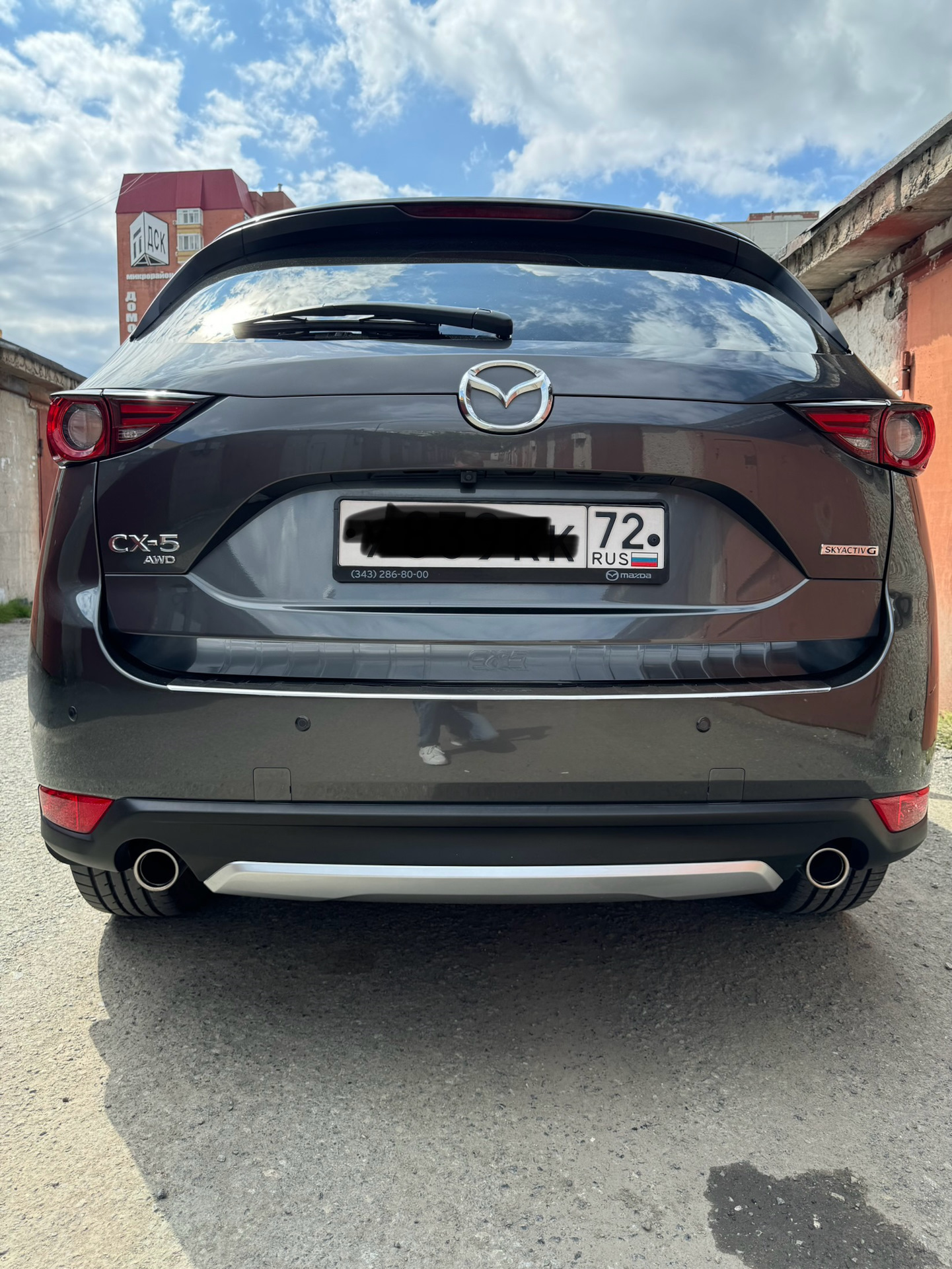 Установка накладок на передний и задний бампер. — Mazda CX-5 (2G), 2,5 л, 2020 года | тюнинг ...