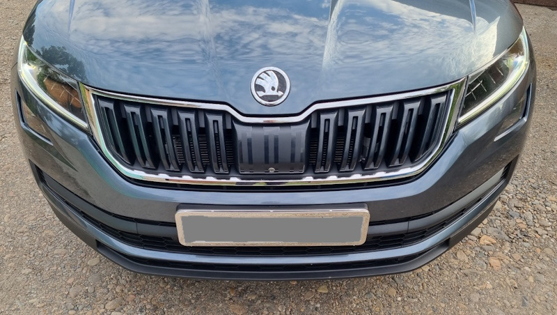 Подиум номерного знака — Skoda Kodiaq (1G), 2 л, 2020 года | аксессуары ...
