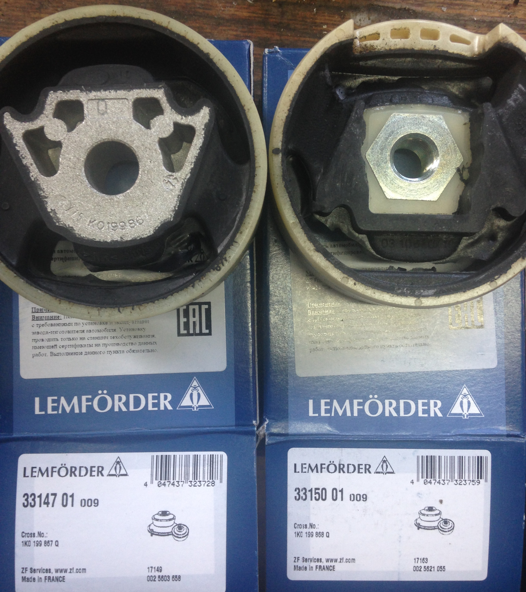 8. Передняя подвеска и опоры ДВС — Skoda Octavia A5 Mk2, 1,6 л, 2009 ...