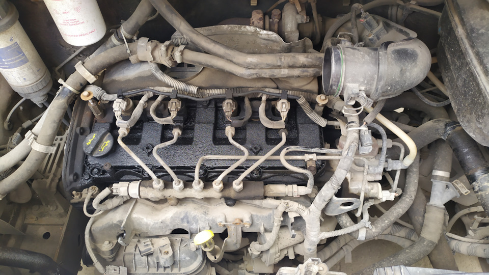 Мойка впуска, ревизия свечам накаливания. — Ford Transit (7G), 2,2 л ...