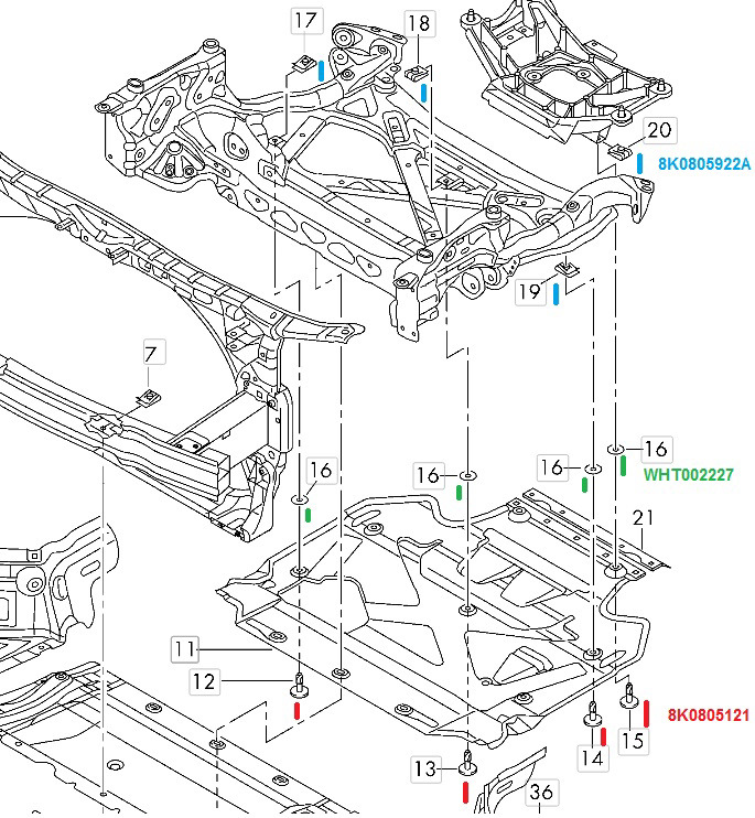 Пыльник защиты двигателя + замена антифриза — Audi A7 Sportback (1G), 2 ...