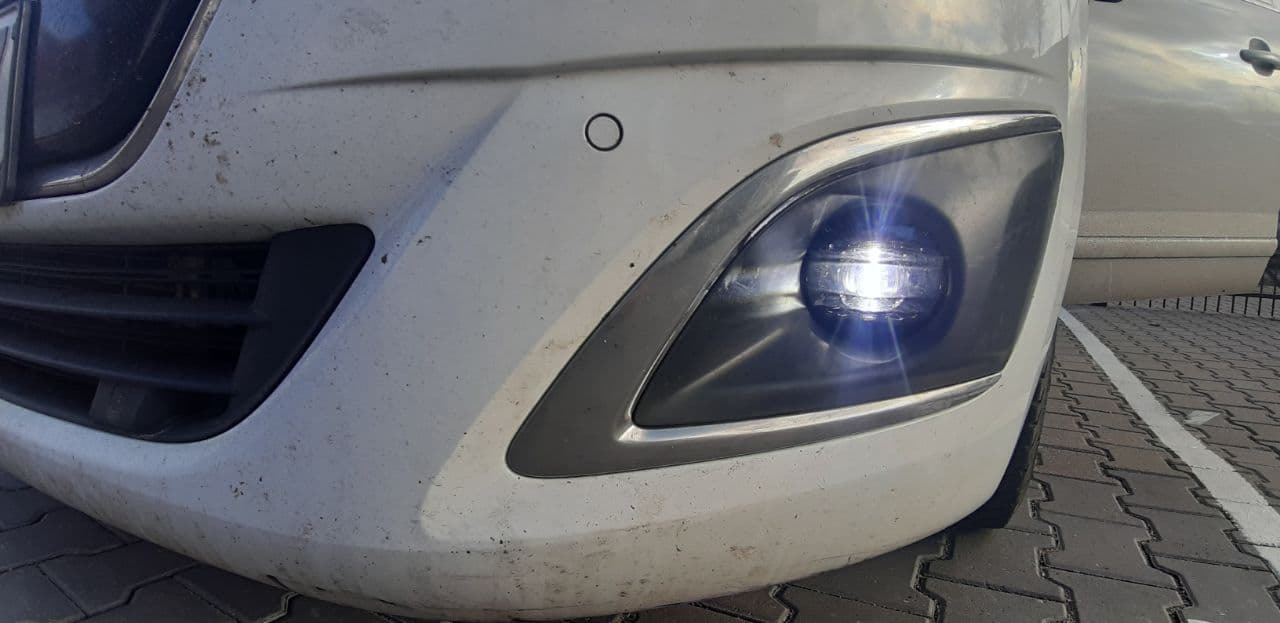 Замена НЕштатных ПТФ — Peugeot 5008 (1G), 2 л, 2014 года | аксессуары ...