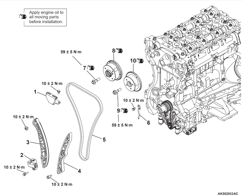 4B10. 320.000км. Первое обслуживание двигателя — Mitsubishi Lancer X, 1 ...