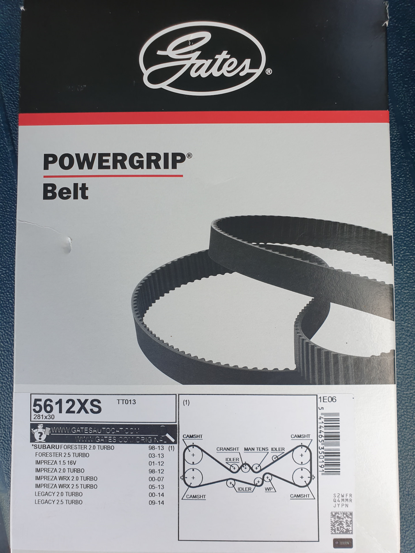 Замена ГРМ. Ремни Gates 5384XS и 5612XS — Subaru Forester (SH), 2,5 л ...