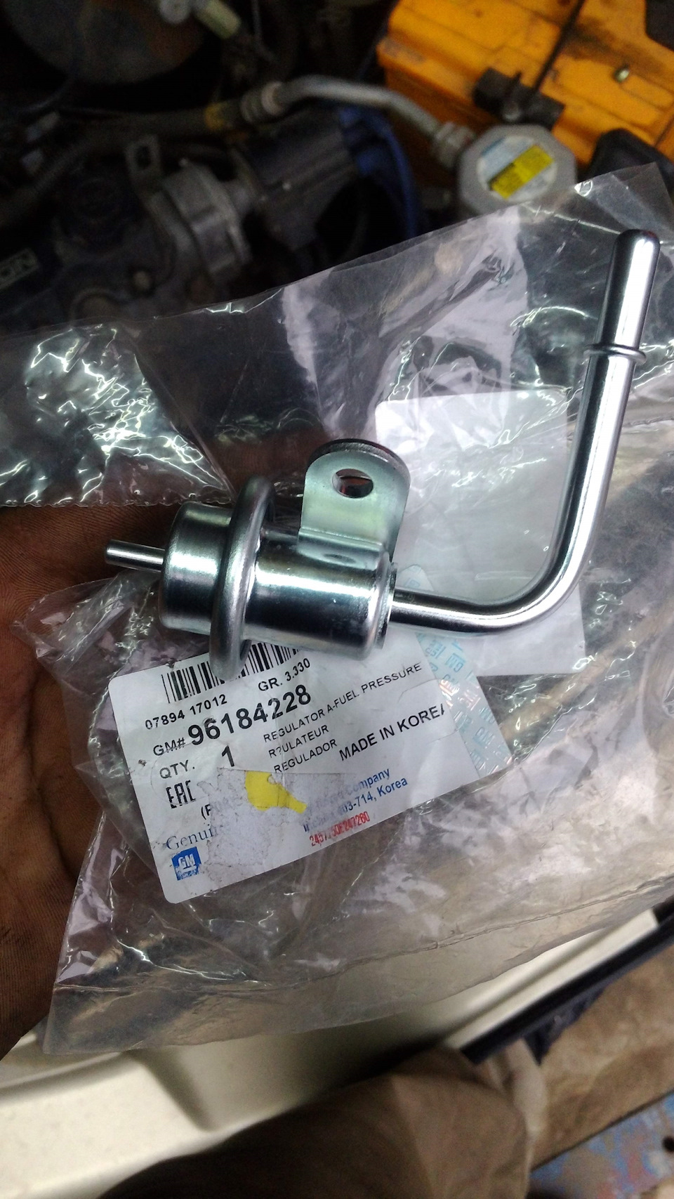 96184228 Регулятор давления топлива NEXIA GM | Запчасти на DRIVE2