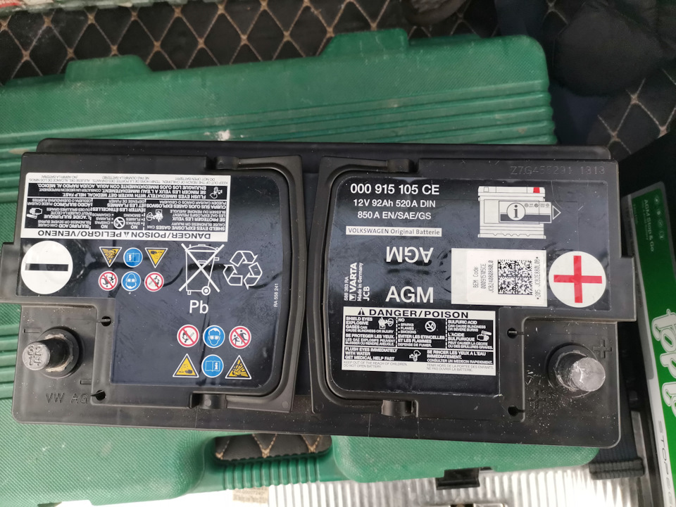 000915105CE АКБ, залитая эл-литом и заряж. VAG | Запчасти на DRIVE2
