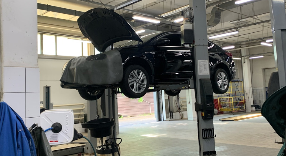 ТО-4, Замена масла акпп, антифриза — Hyundai Elantra (6G), 1,6 л, 2020 ...