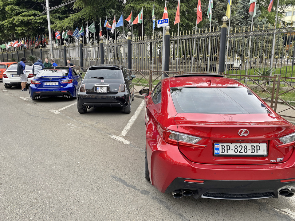 31.Прогулка на Серпантинах c 2 Lexus RC-F и Mercedes C63 — FIAT 500 (1G ...