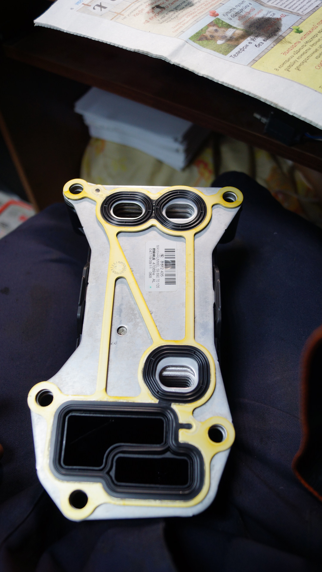 Т.О. №3: Замена прокладки масляного стакана N57 — BMW X5 (E70), 3 л ...