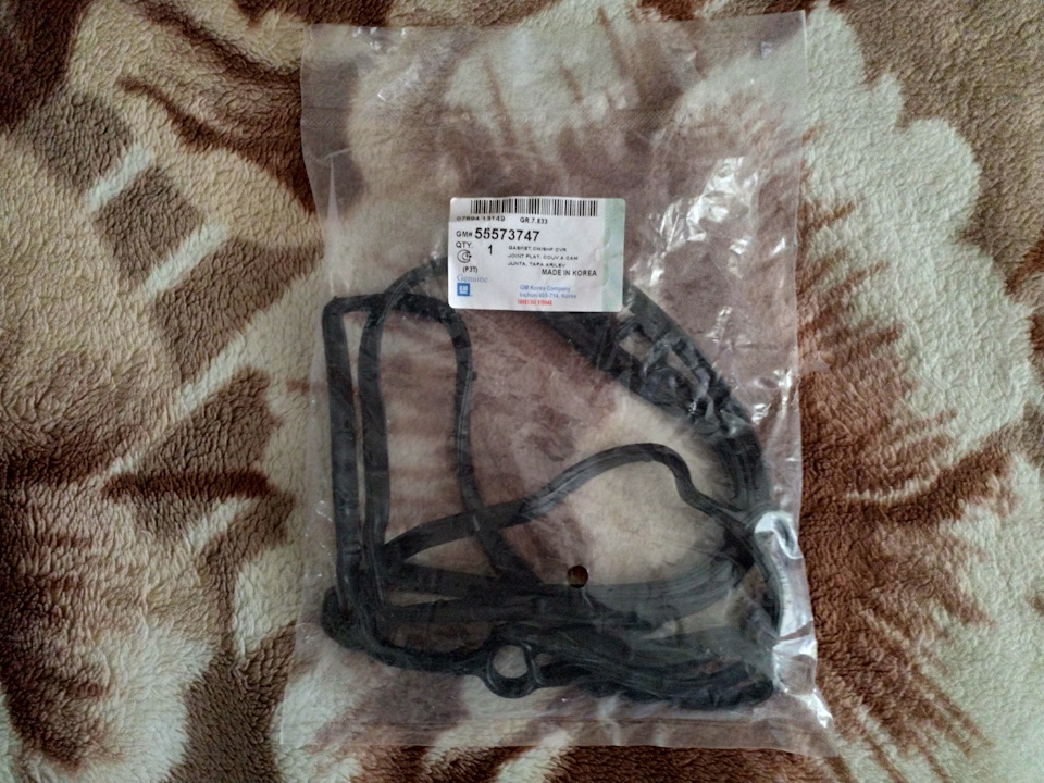 55573747 Прокладка клапанной крышки ДВИГАТЕЛЯ GM | Запчасти на DRIVE2