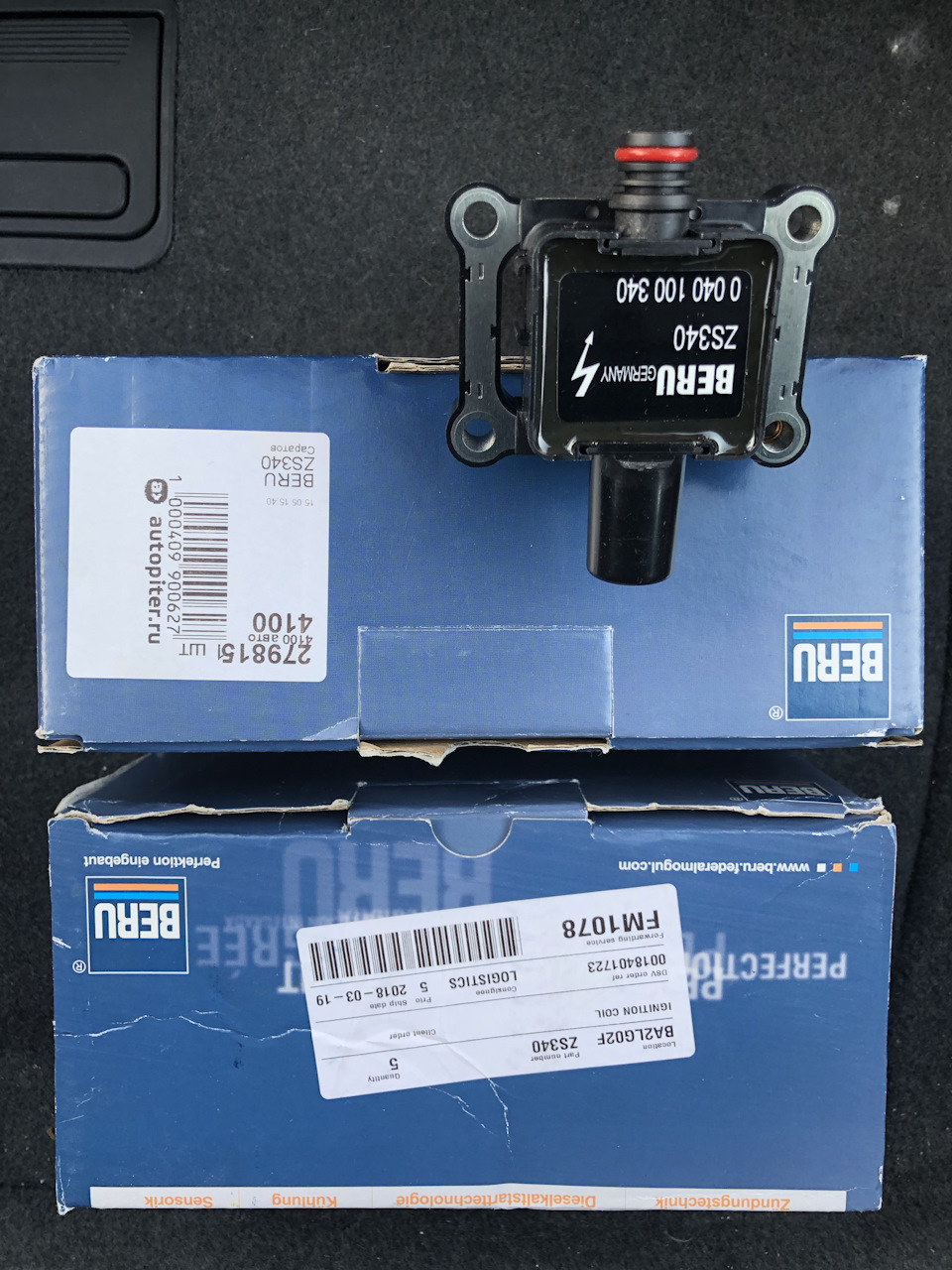 ZS340 Катушка зажигания 48018 BERU | Запчасти на DRIVE2