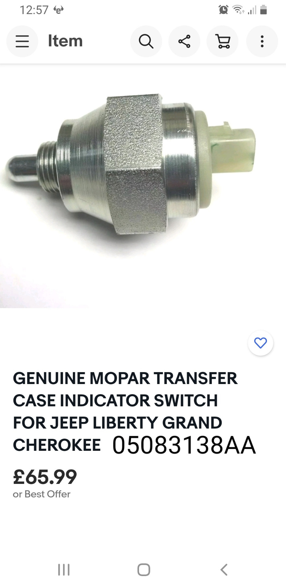 Вопрос по запчастям . — Jeep Grand Cherokee (WJ), 2,7 л, 2004 года ...