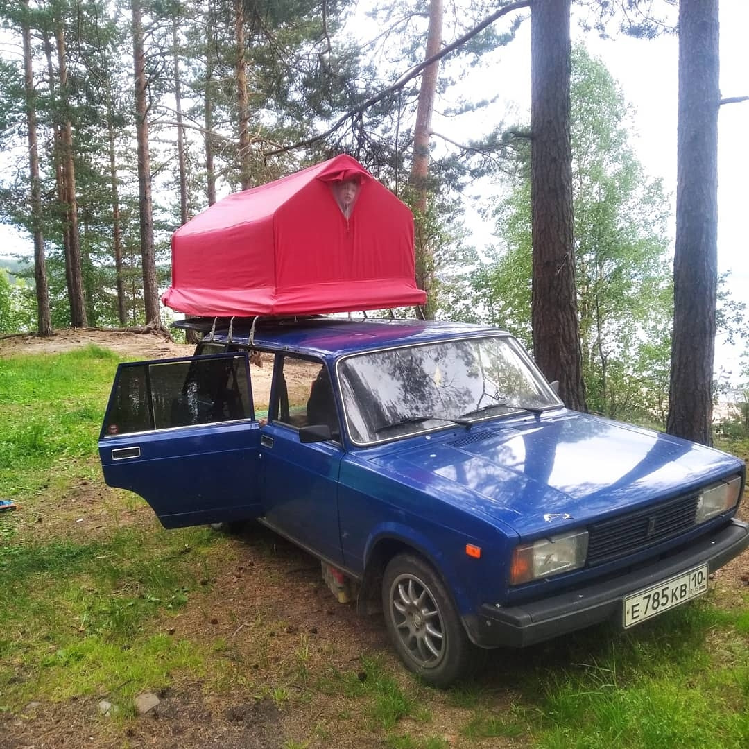 Палатка на крышу. — Lada 21043, 1,5 л, 2006 года | аксессуары | DRIVE2
