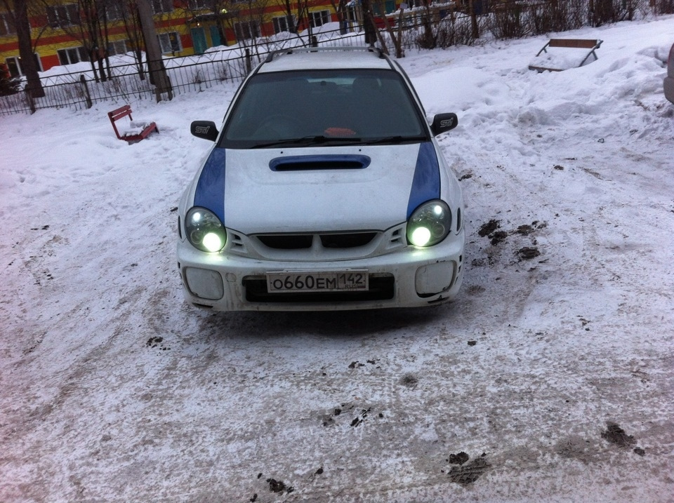 Решетка радиатора SYMS. — Subaru Impreza (GD/GG), 1,5 л, 2000 года ...