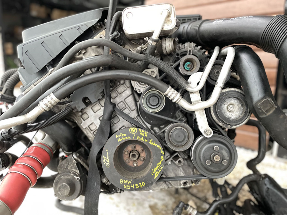 Мотор N54B30 в идеале 2011г BMW F01 F02 X6 E71 на BMW 3 series (E90 ...