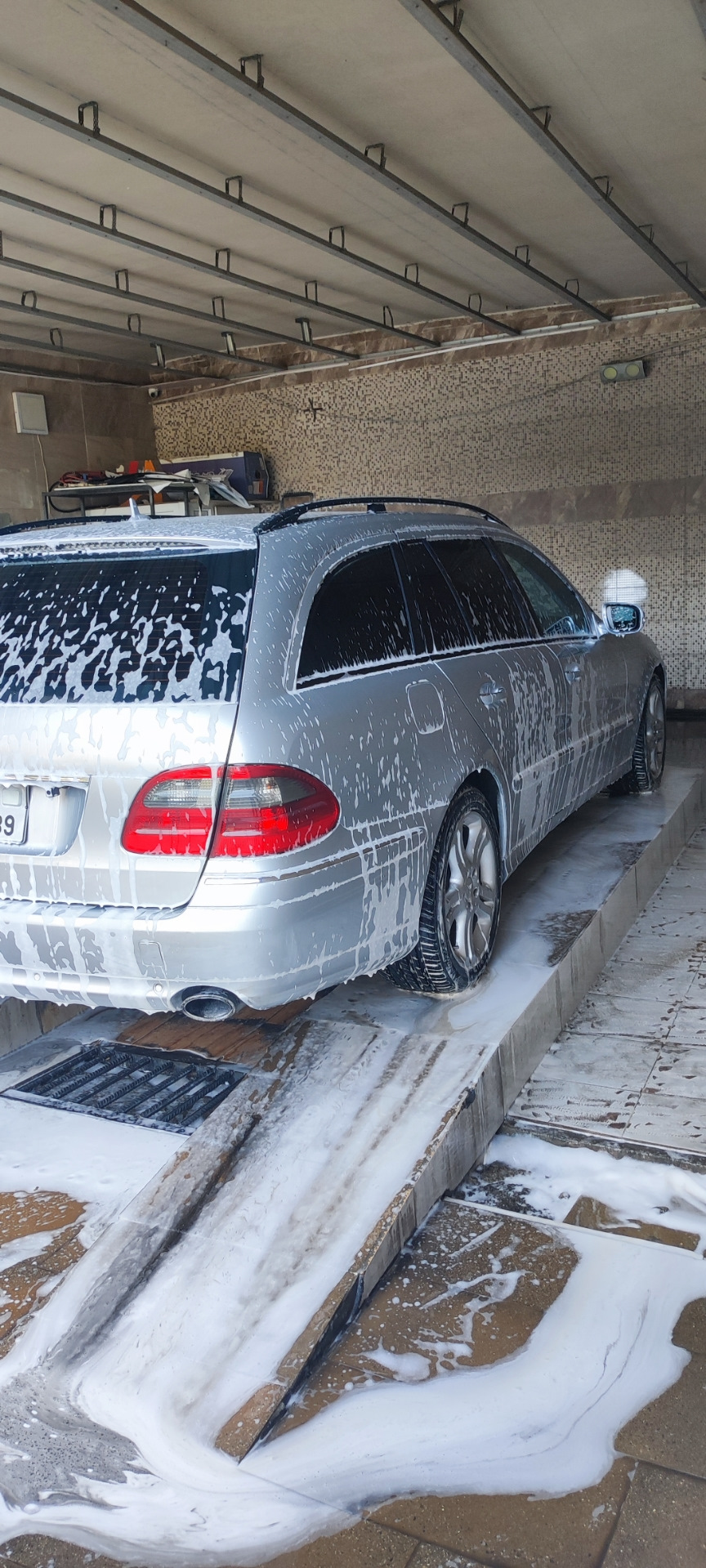 Mercedes 211- Промывание выхлопной системы — Mercedes-Benz E-Class ...