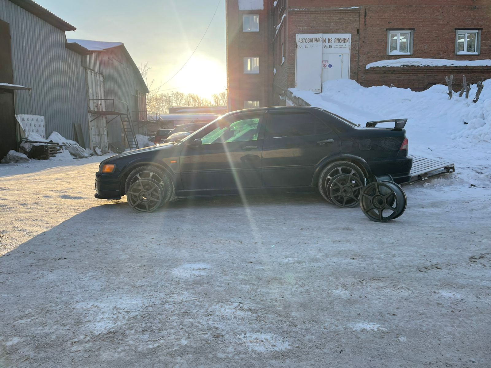 Buddy club p1 racing и перфорированные диски G-brake, Шины Dunlop SP ...