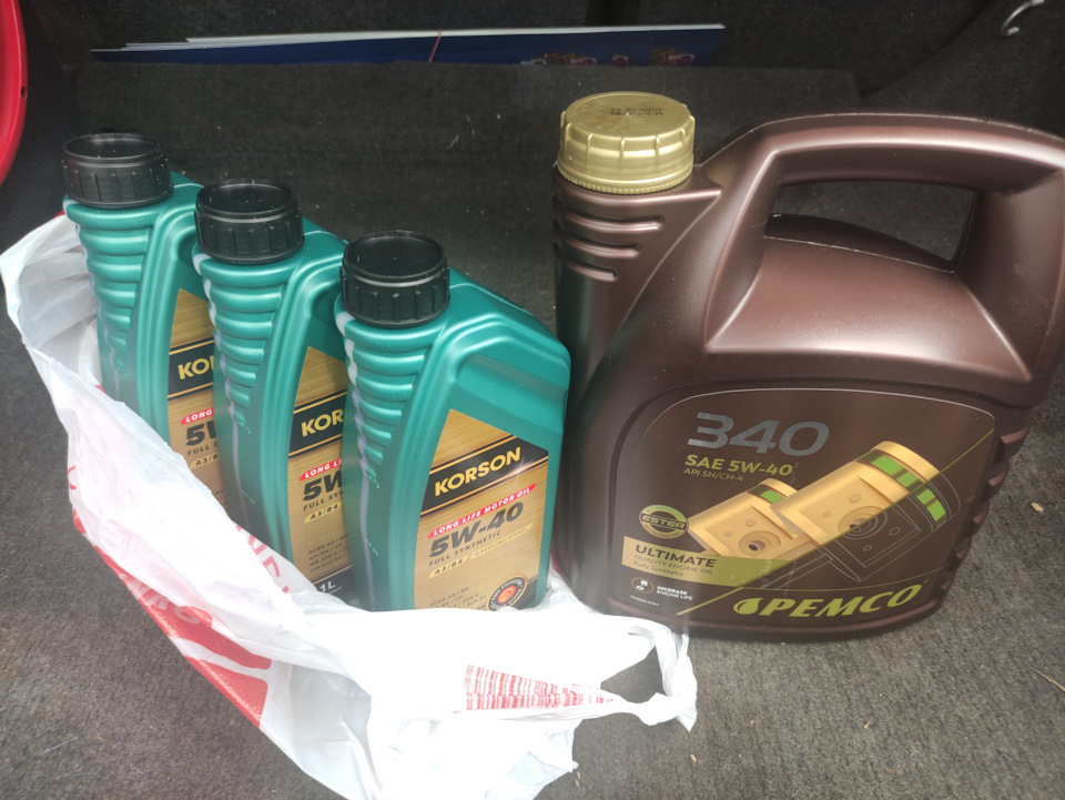 Замена масла Pemco 340 5w40 — Honda Torneo, 2 л, 2001 года | плановое ...