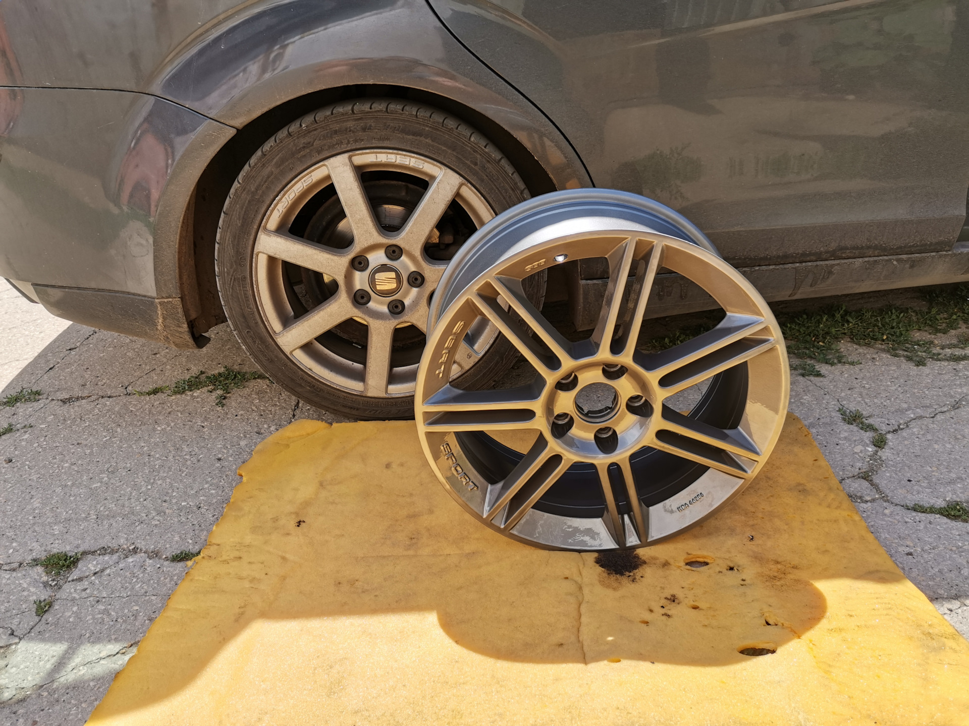 BBS SEAT sport 5x112 ET51 7,5jx18 — SEAT Toledo (3G), 1,6 л, 2008 года ...