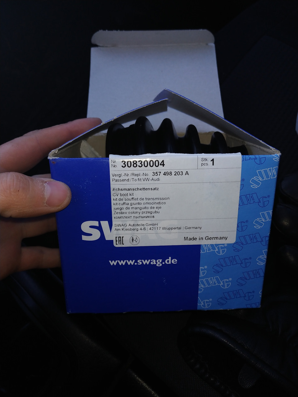 357498203A КОМПЛЕКТ ПЫЛЬНИКА ШРУСА НАРУЖНЫЙ / AUDI 80, VW PASSAT 1.6-2. ...