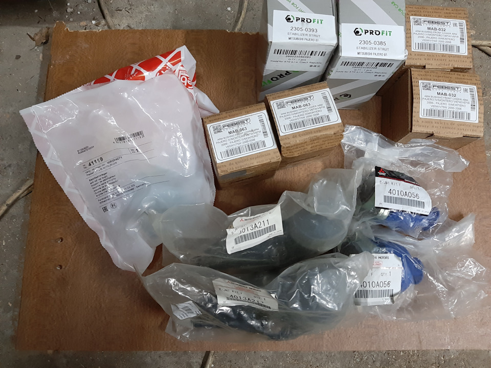 Ремонт передней подвески. — Mitsubishi Pajero (4G), 3 л, 2007 года ...