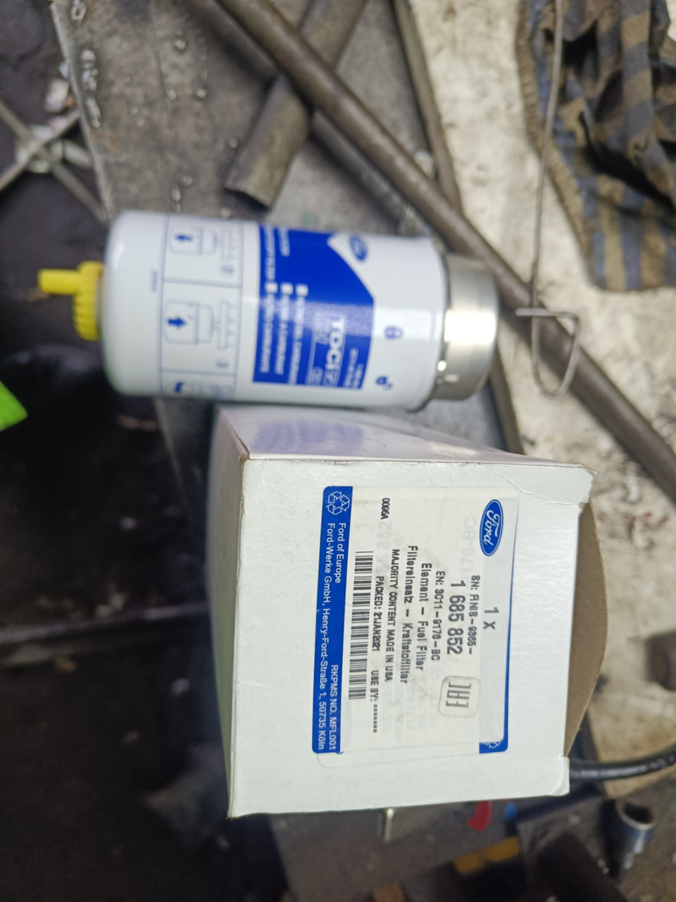 1685852 Фильтр топливный, дизель / Transit 2.4 Duratorq 04~ Ford ...