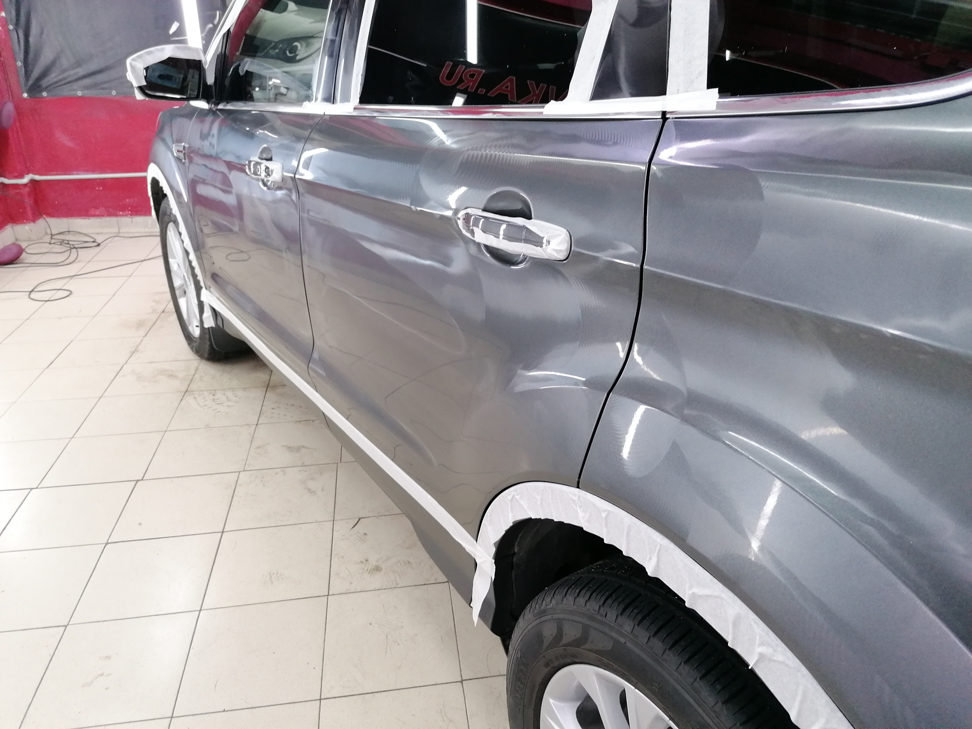 Полировка кузова Куги 2 в цвете Magnetic — Ford Kuga (2G), 2,5 л, 2019 ...