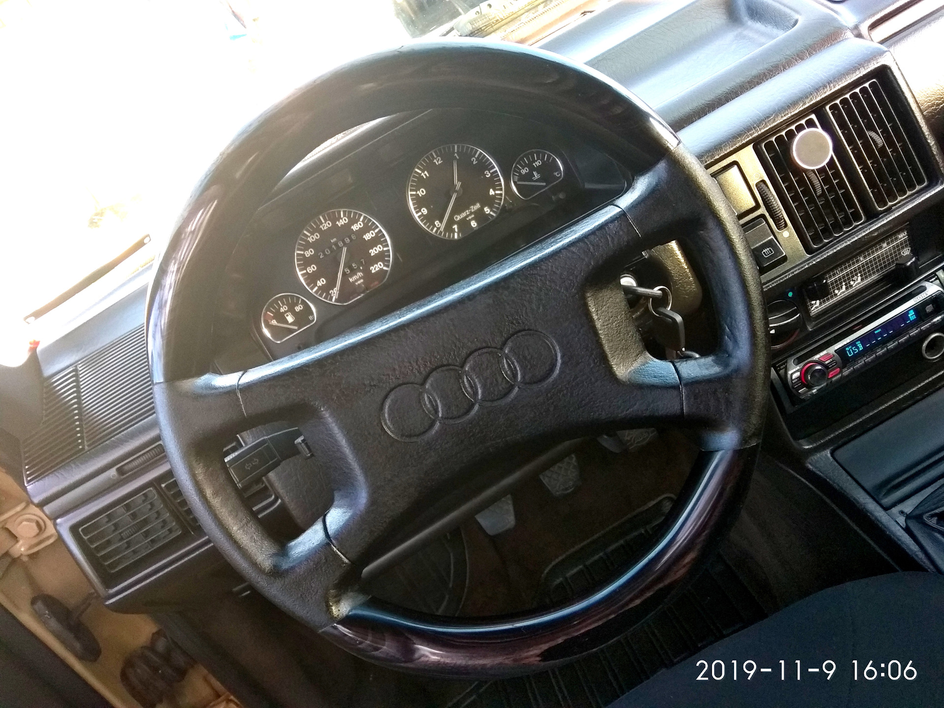 Audi 100 c3 руль с деревянными вставками! — Audi 100 Avant (C3), 2,4 л ...