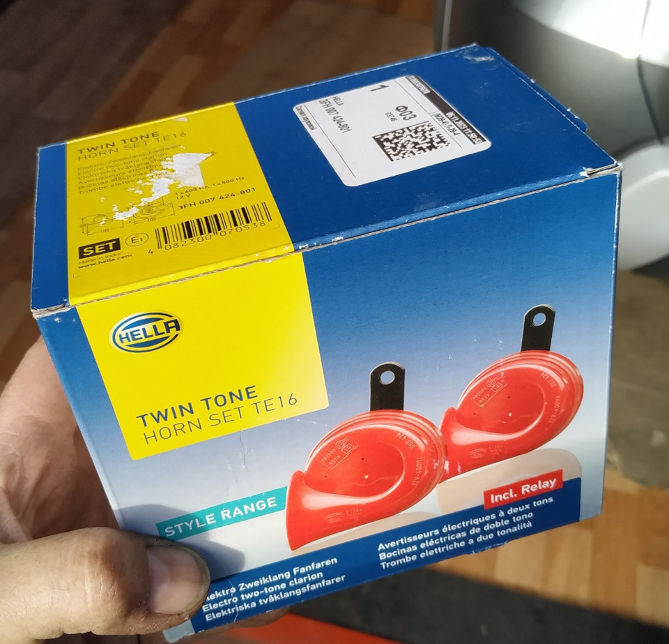 Замена штатного сигнала на Hella TE16 — Renault Duster (2G), 1,5 л ...