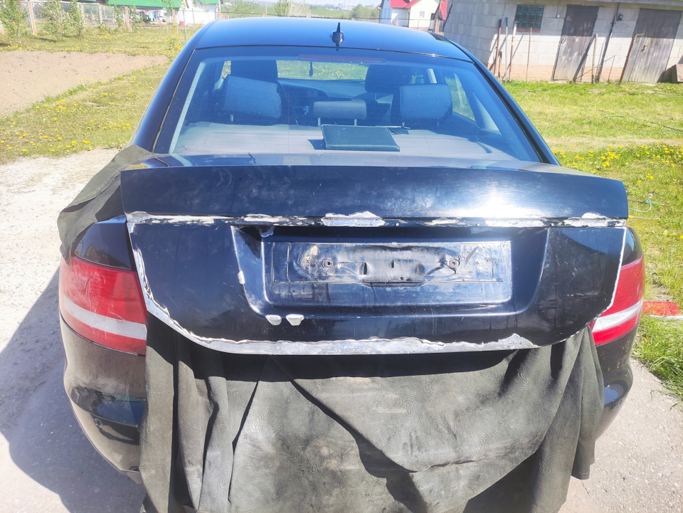 Покраска крышки багажника — Audi A6 (C6), 2 л, 2005 года | кузовной ...