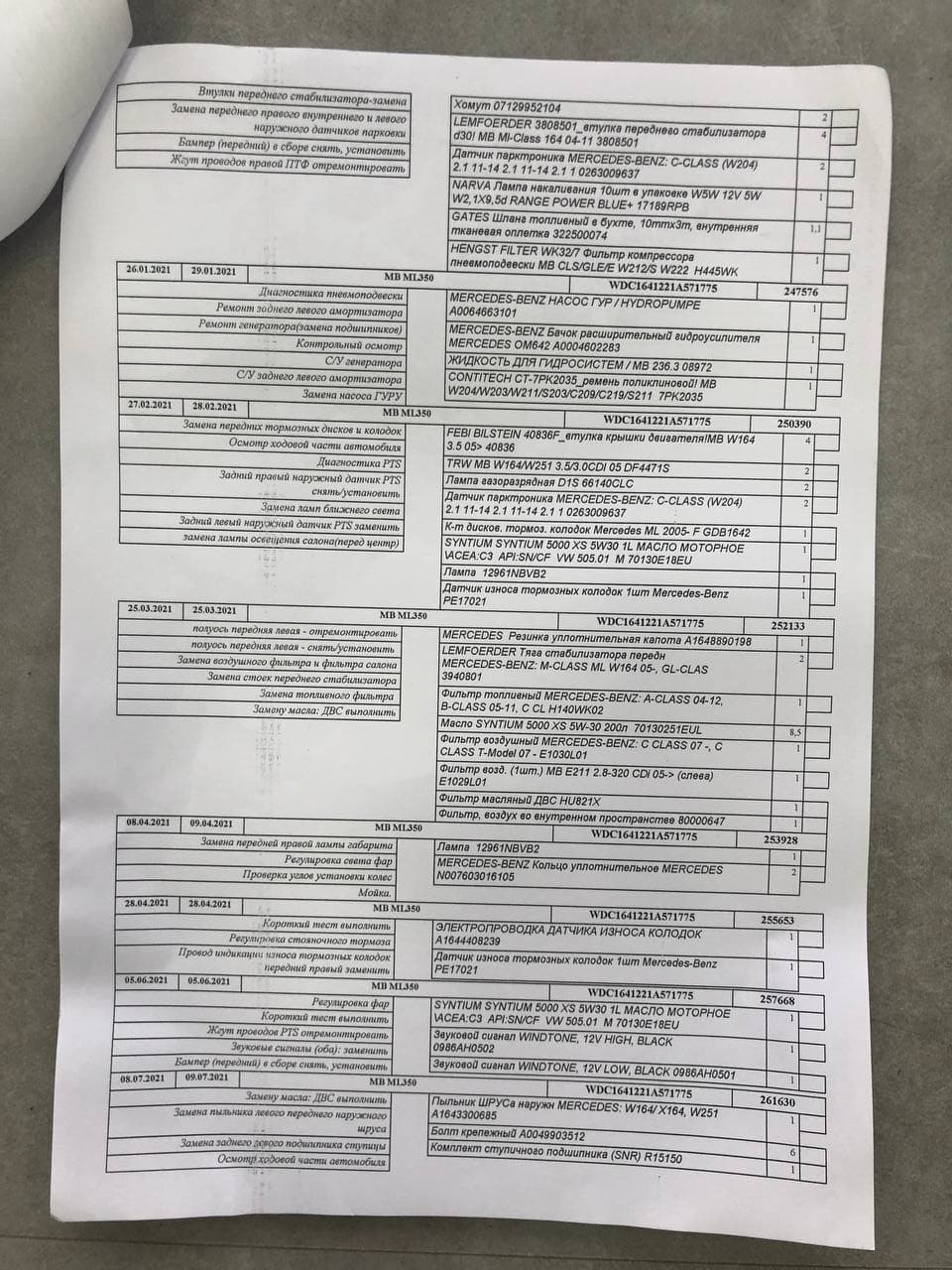 A1644408239 Электропроводка датчика износа колодок MERCEDES | Запчасти ...