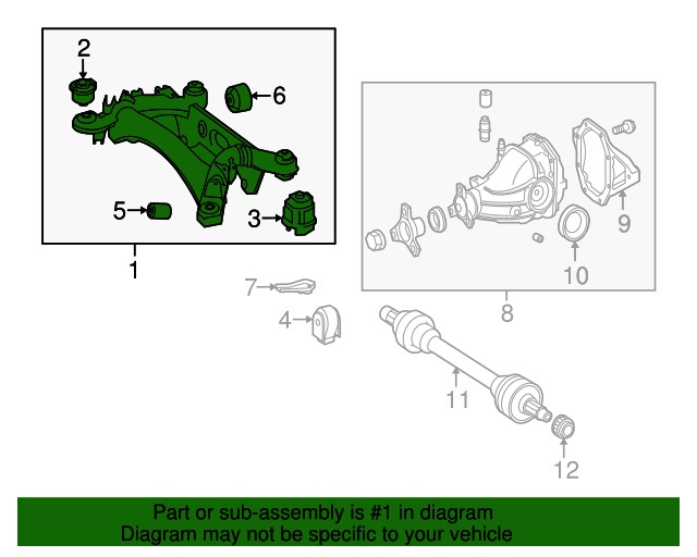 A2073509702 Подрамник задний Mercedes | Запчасти на DRIVE2