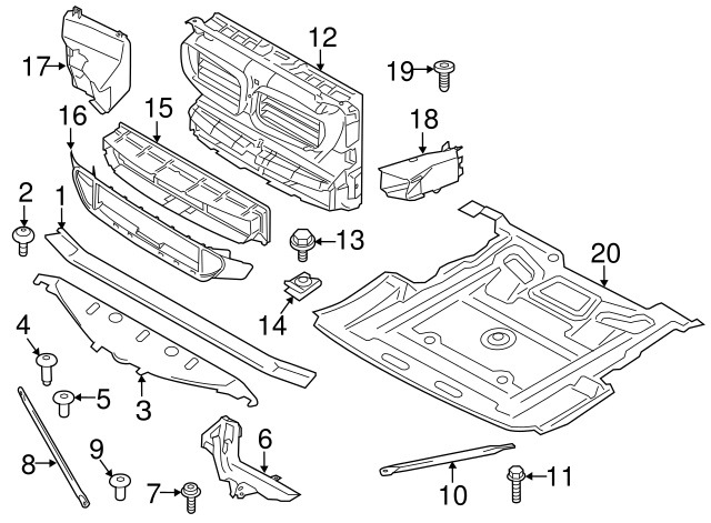 51757185112 Экран моторного отсека Пд BMW | Запчасти на DRIVE2