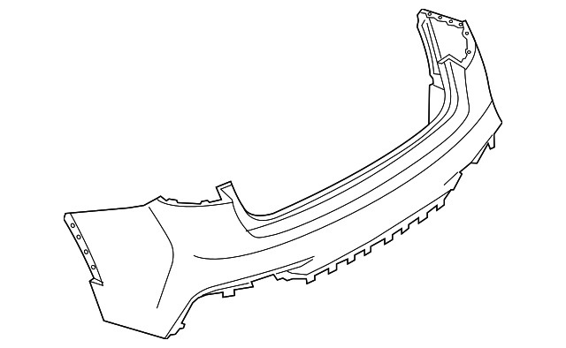 51128065888 Облицовка заднего бампера, загрунтован. BMW | Запчасти на ...