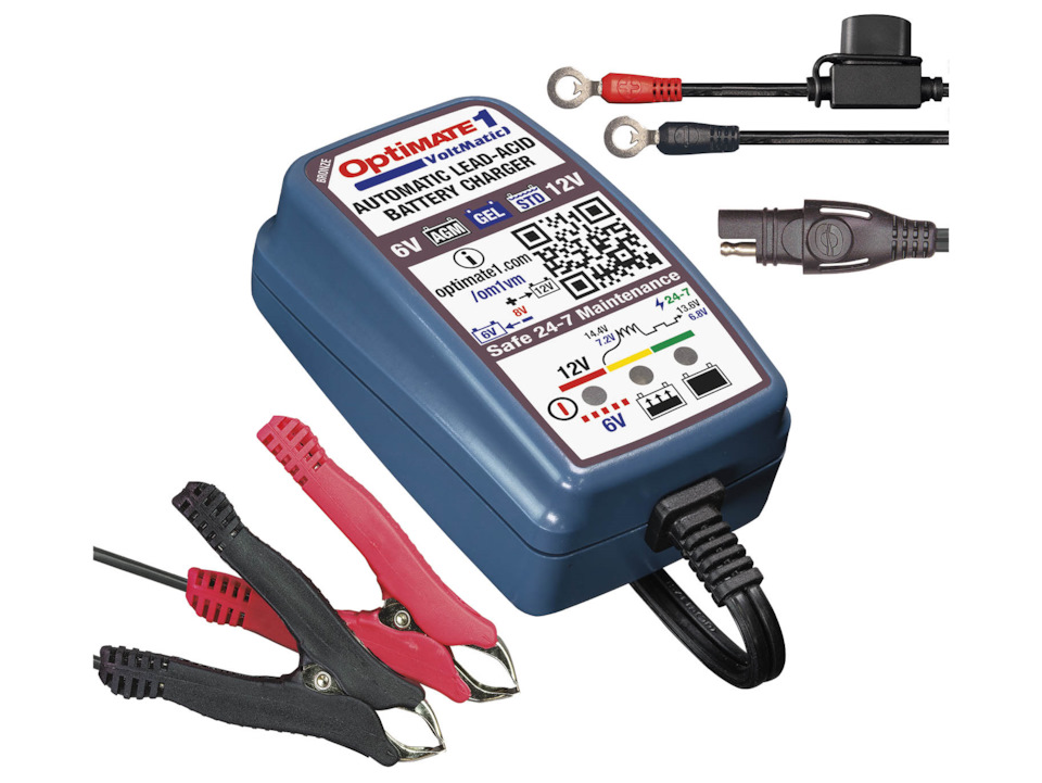 Зарядное устройство Optimate 1 Voltmatic на 6 и 12 вольт — Battery ...