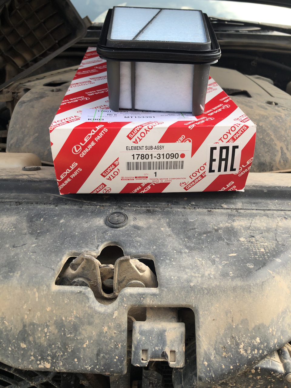 Замена фильтров — Toyota Land Cruiser Prado 120-series, 4 л, 2007 года ...