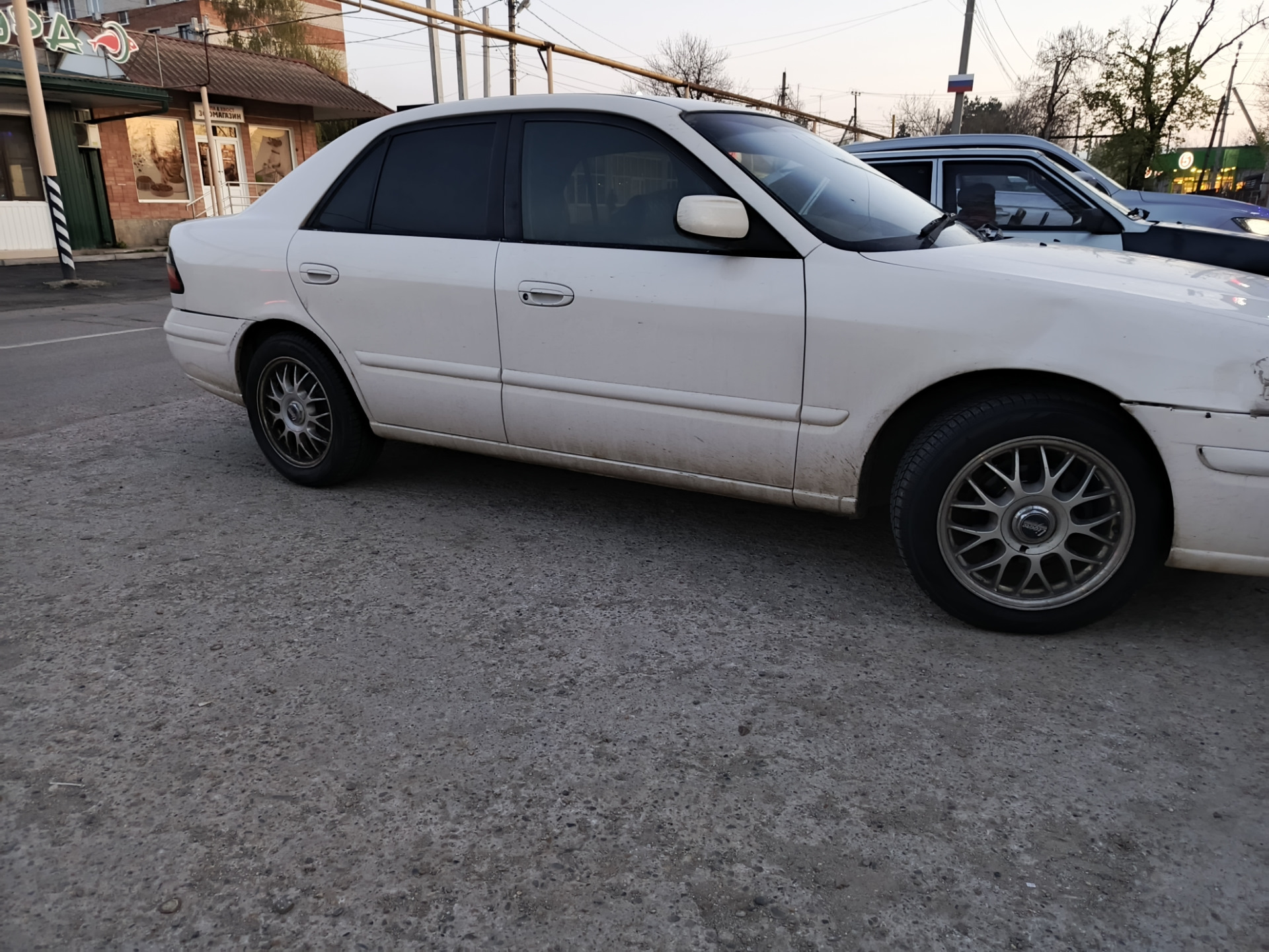 Подскажите Кто знает что за тапки стоят? — Mazda Capella VI, 1,8 л, 1998 года | колёсные диски ...