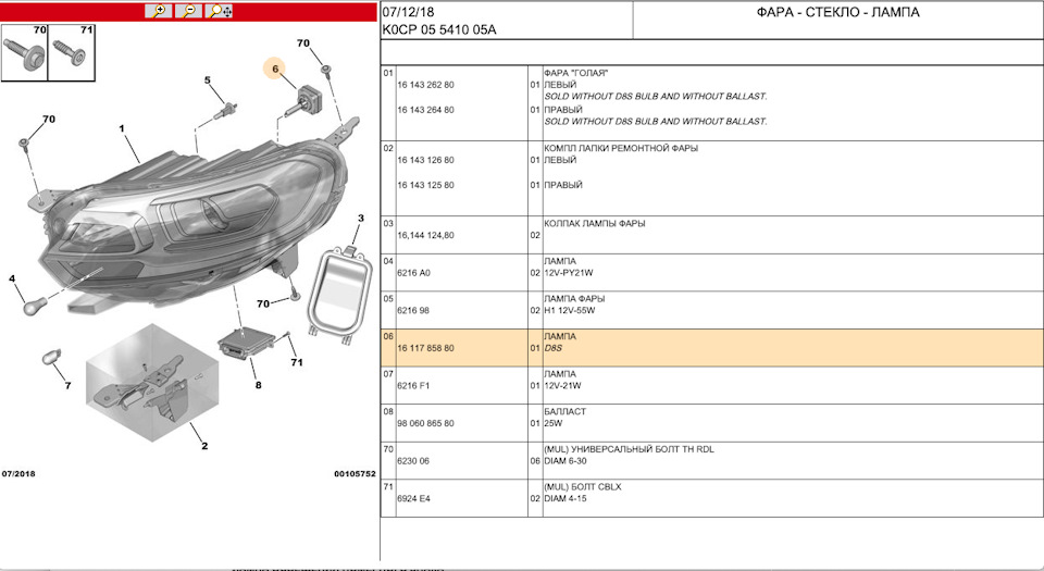 Поговорим о свете (ксенон D8S 25ВТ)? — Citroen Spacetourer, 2 л, 2017 ...