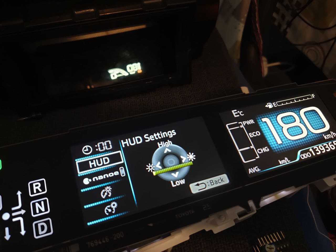 prius 5# combination meter and HUD ч4: HUD ожил — Toyota Prius (20), 1 ...