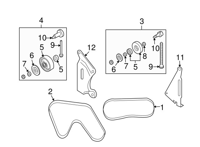 11925AL50B Ролик натяжителя ремня NISSAN INFINITI | Запчасти на DRIVE2