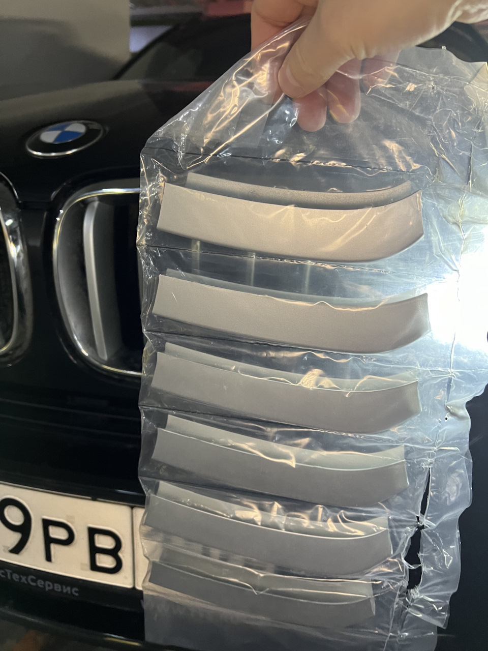 Решетка в титан — BMW X5 (F15), 3 л, 2015 года | тюнинг | DRIVE2