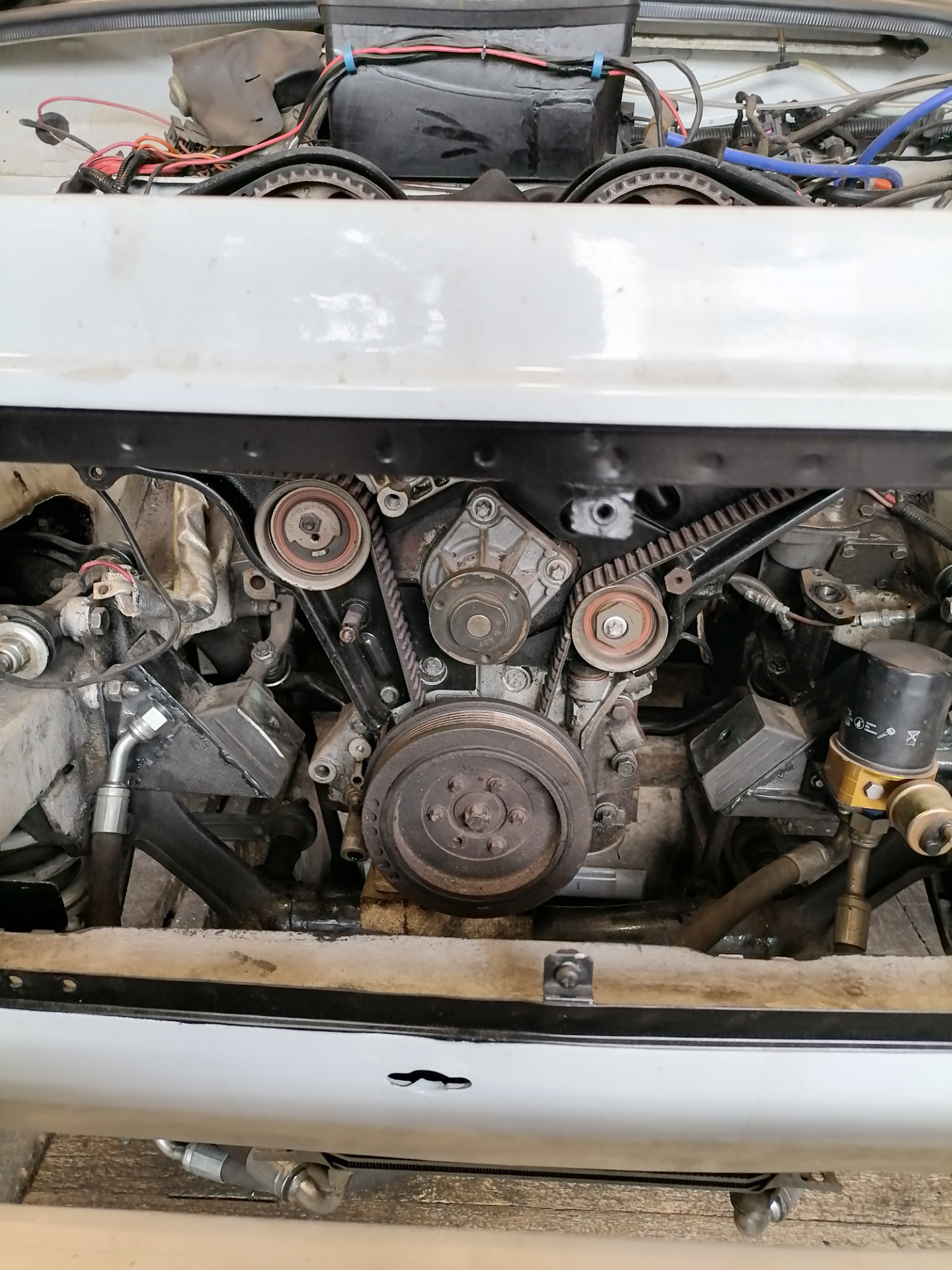 Примерка двс от Opel V6 2.5-3.2L — Lada 4x4 3D, 2 л, 1982 года | тюнинг ...