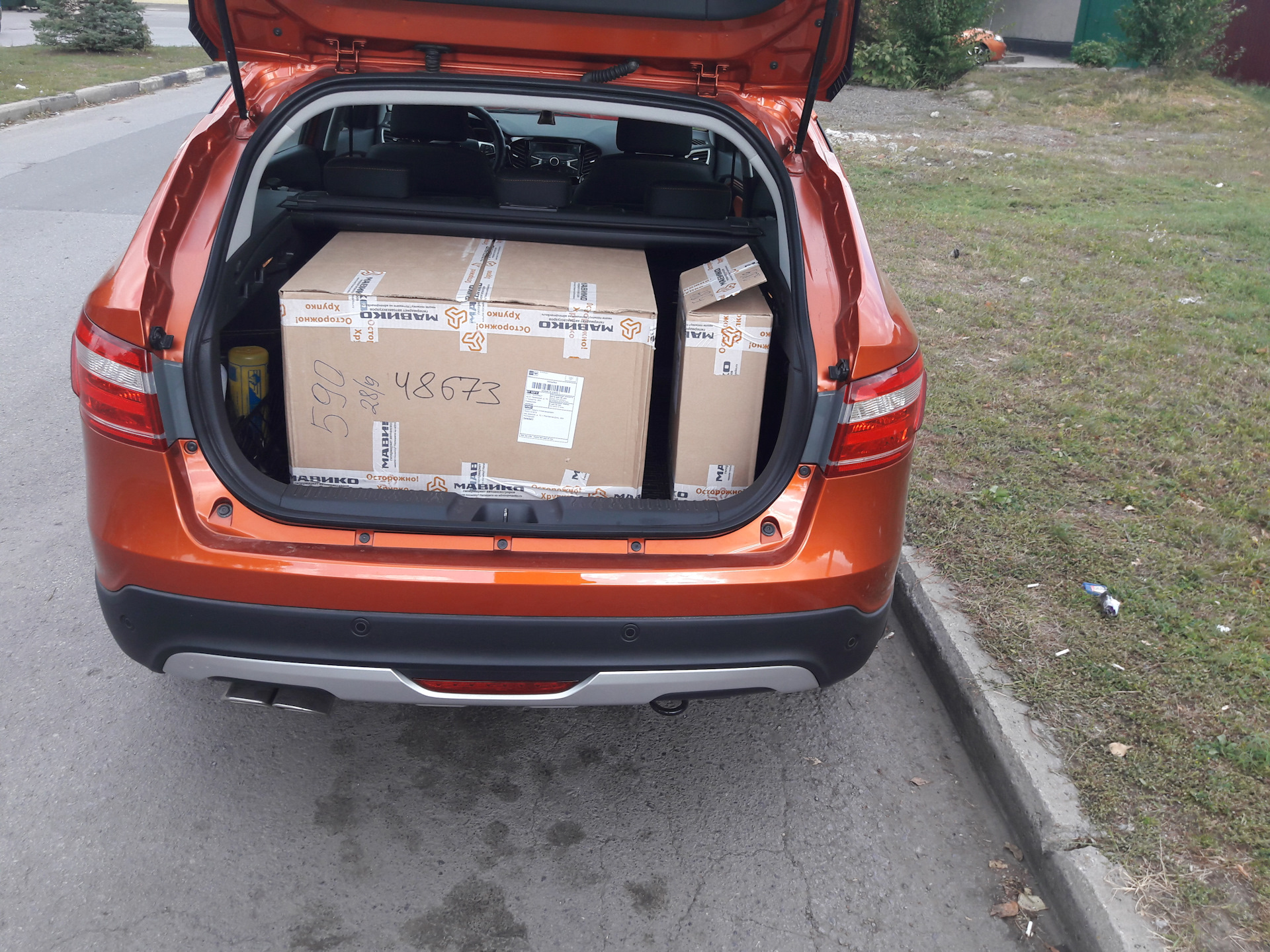 11.Посылки с Веста Шоп, закуп перед зимой. — Lada Vesta SW Cross (1G ...